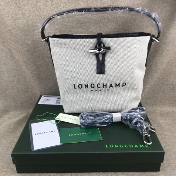 Longchamp | Bags | Nwt Longchamp Essential Toile Bucket Bag | Poshmark